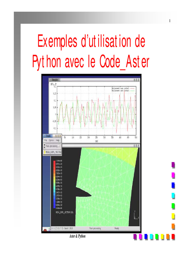Intégration de Python avec Code_Aster | PDF