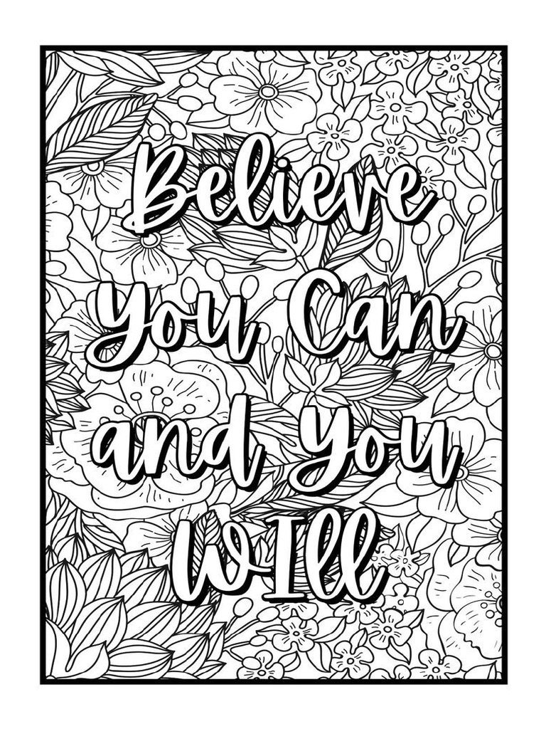 30 INSPIRATIONAL QUOTES COLOURING | PDF