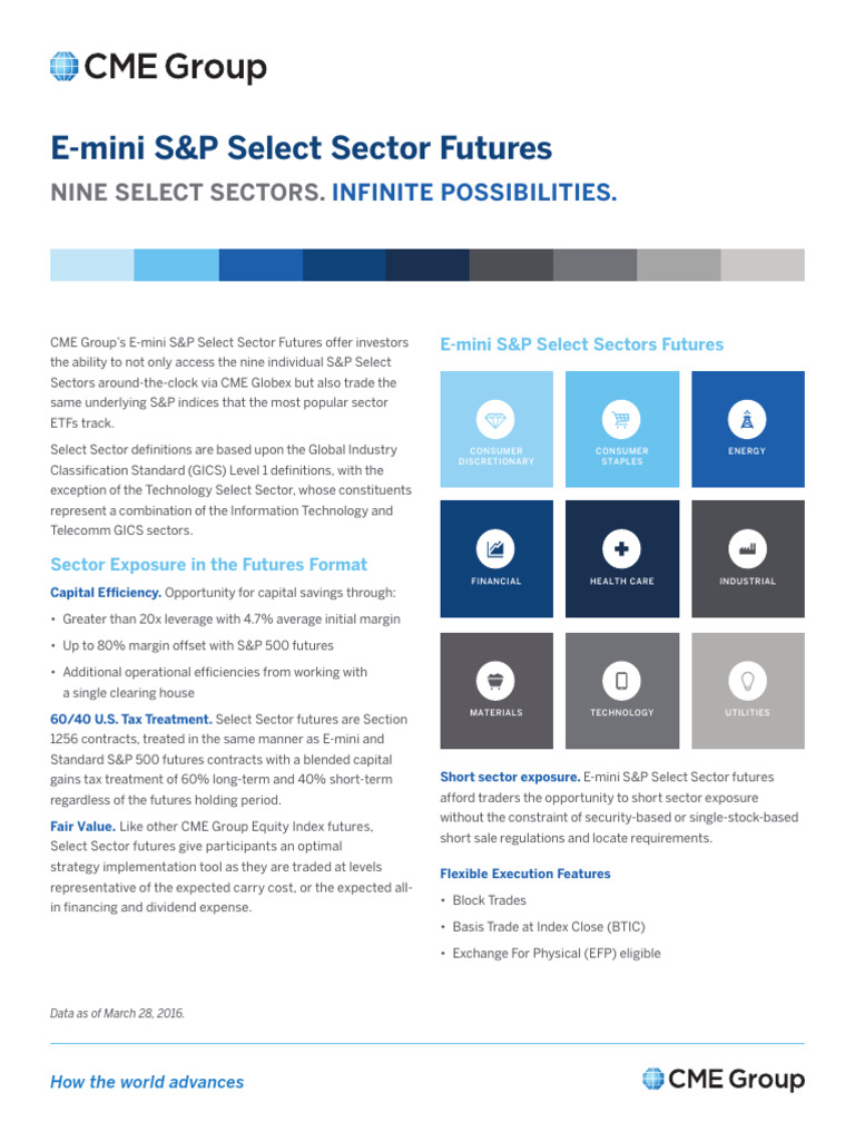 E Mini SP Select Sector Futures | PDF | Futures Contract | Chicago ...