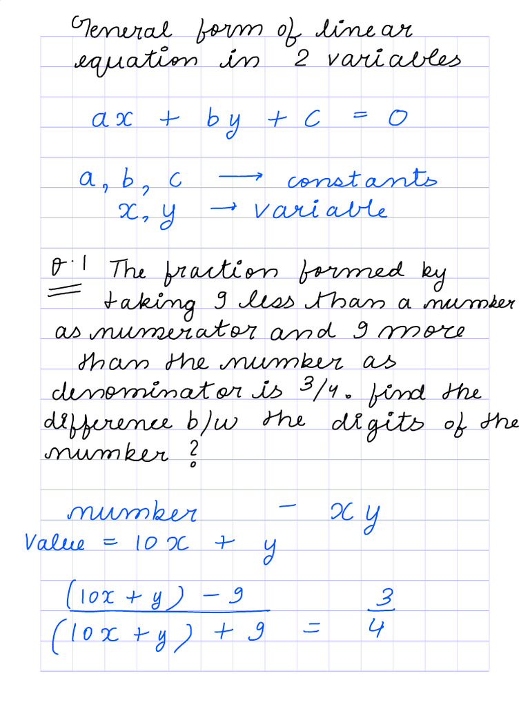 Linear and Special Equations | PDF