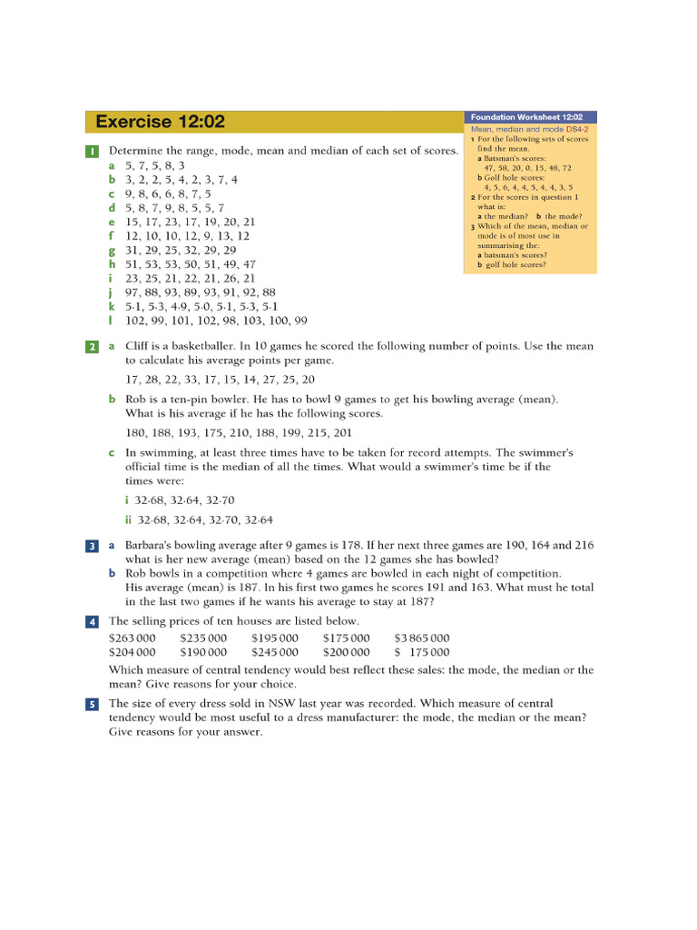 Range Questions | PDF