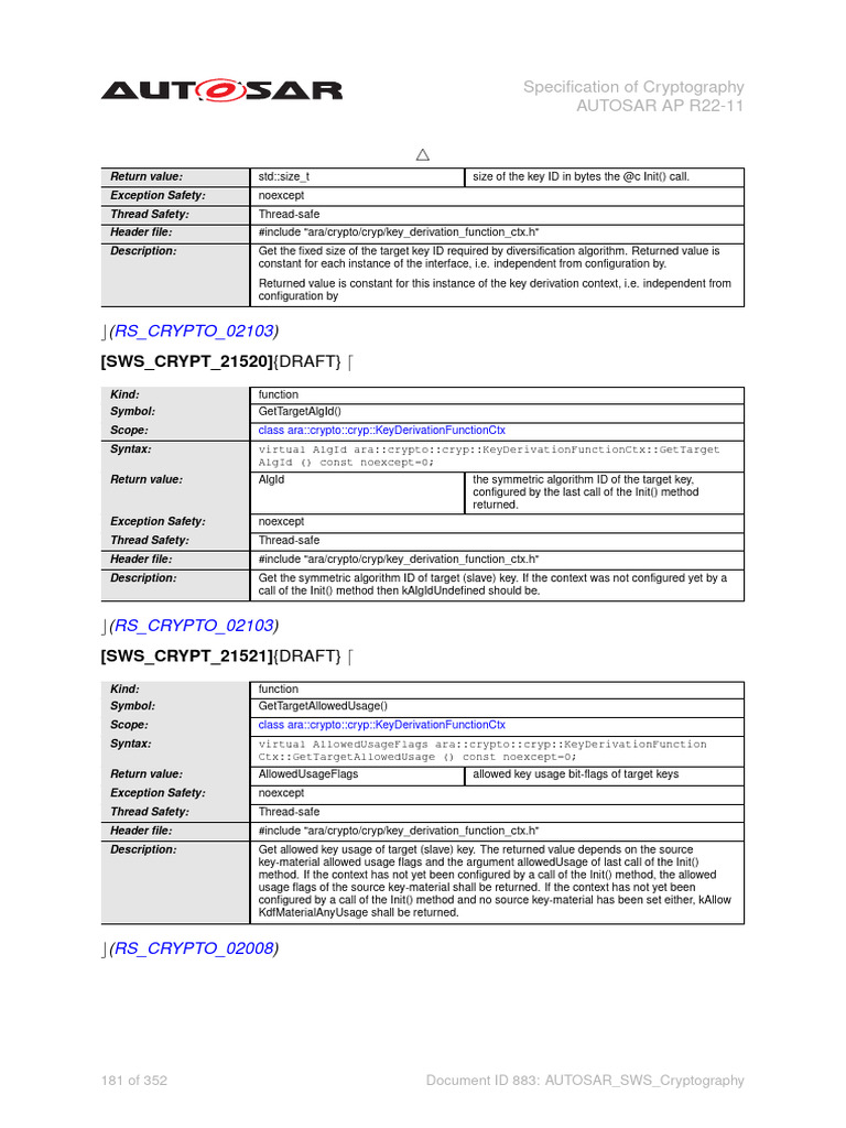 Autosar Sws Cryptography Pages 4 Pdf Parameter Computer Programming Scope Computer Science 
