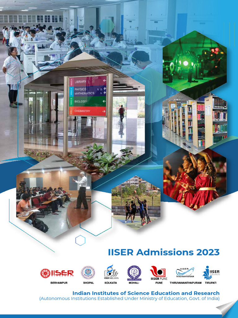 IISER Admission Brochure 2023 | PDF | Science