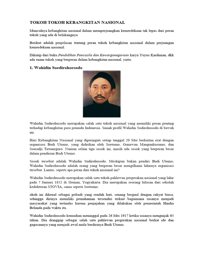Tokoh Tokoh Kebangkitan Nasional 2 | PDF