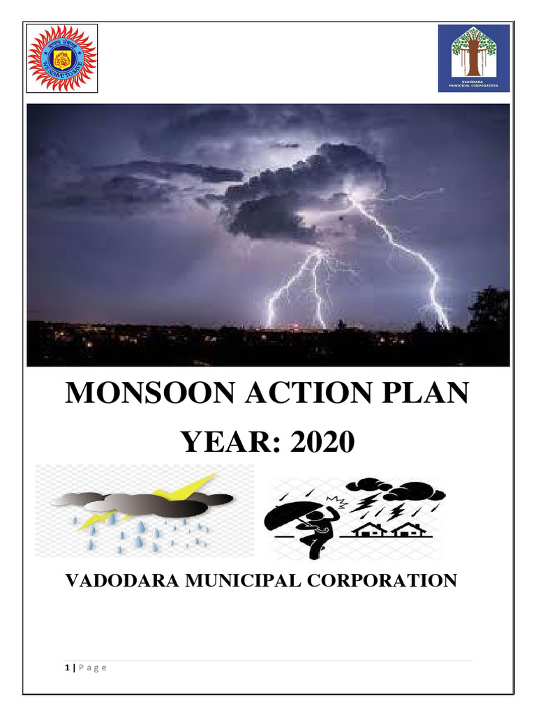 Monsoon Action Plan-2020 | PDF | Flood | Monsoon