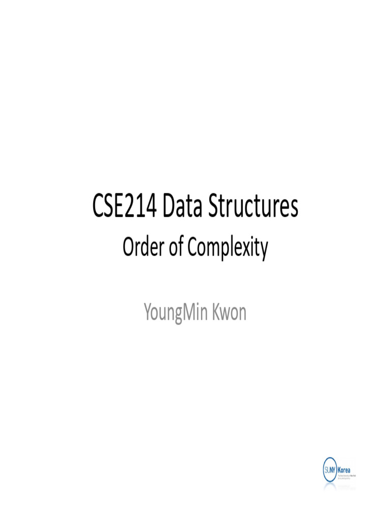 Lecture03 Order of Complexity | PDF | Time Complexity | Mathematical Analysis