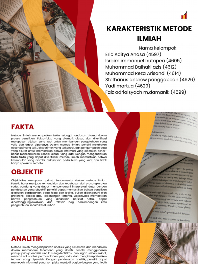 01 Karakteristik Metode Ilmiah | PDF