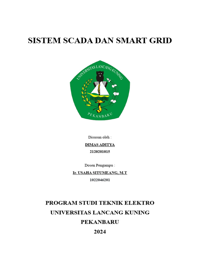 Tugas 1_sistem Scada Dan Smart Grid_dimas Aditya | PDF