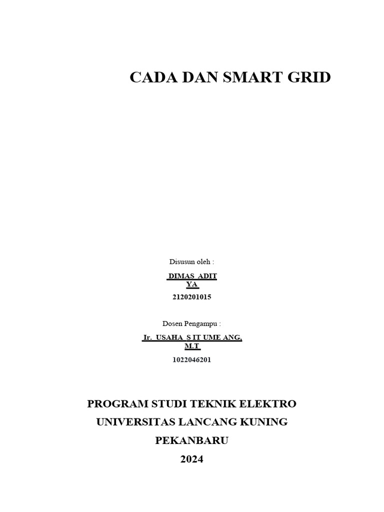 Tugas 1_sistem Scada Dan Smart Grid_dimas Aditya | PDF