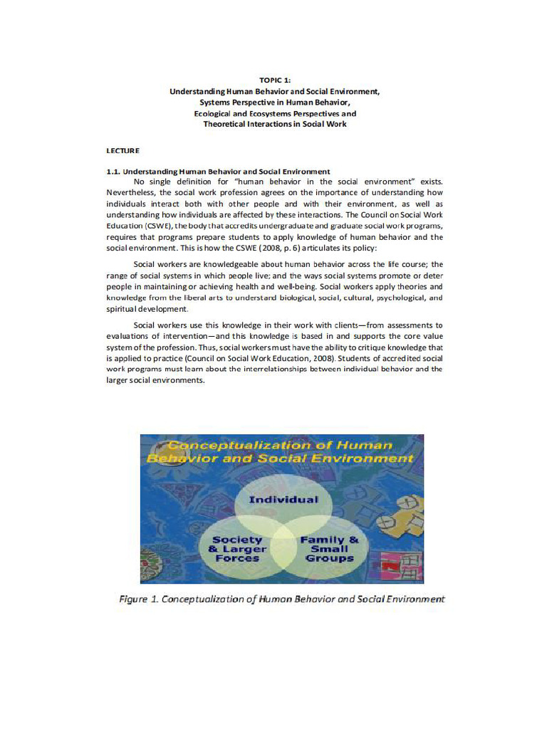 Human Behavior and Social Environment | PDF