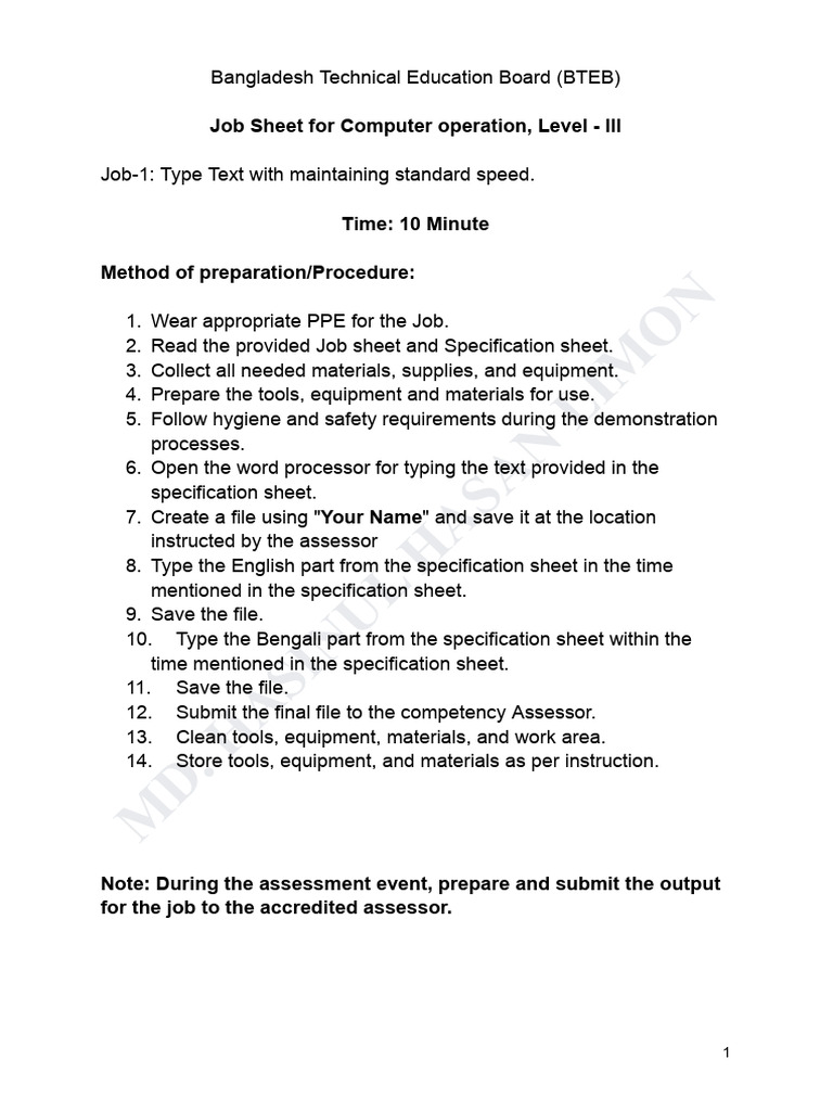 BTEB Level 3 by Limon | PDF