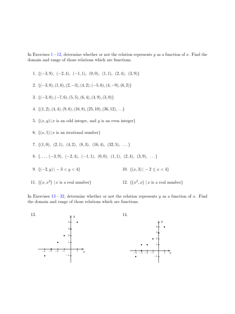 Pre Calc Exercise 1.3 | Download Free PDF | Discrete Mathematics ...