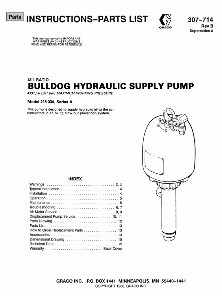 Bul Dog Pump | PDF | Piston | Valve