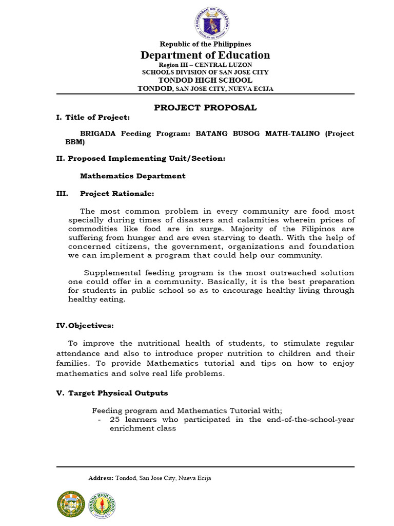 Project Proposal Brigada FD BBM 22-23 | PDF