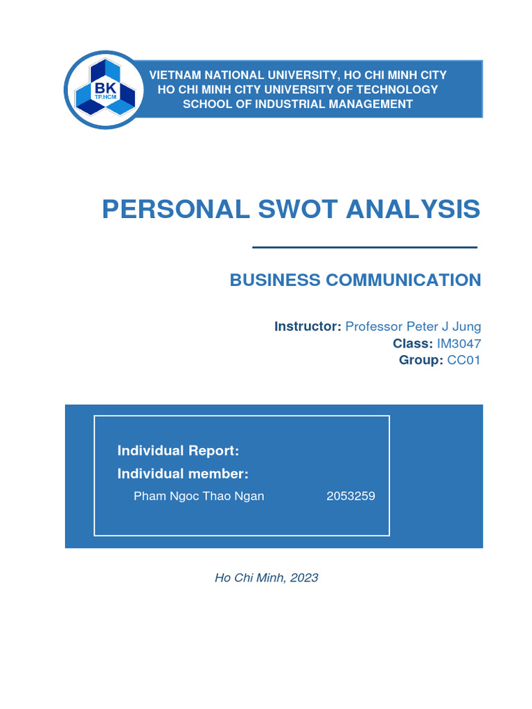 Personal SWOT Analysis Insights | PDF | Entrepreneurship | Mindset