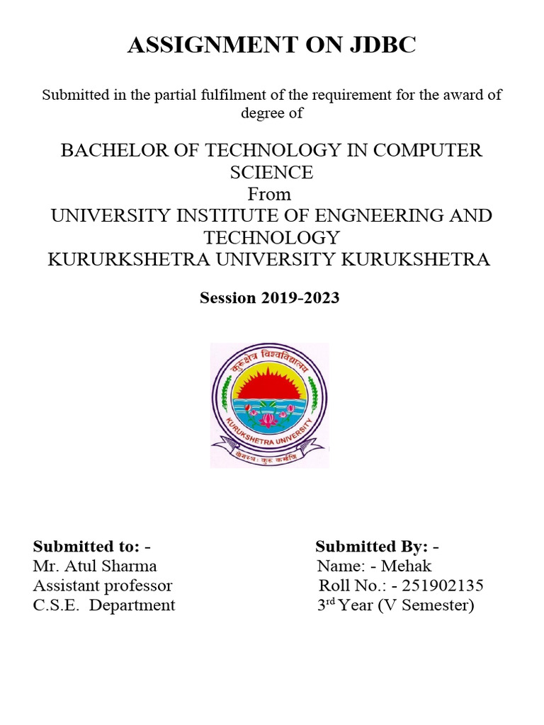 Mehak EIT Assignment | PDF | Databases | Computing