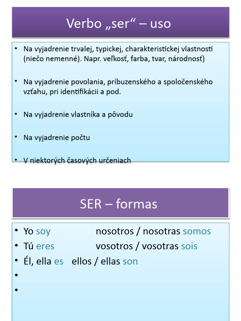 Ser Estar Haber | PDF