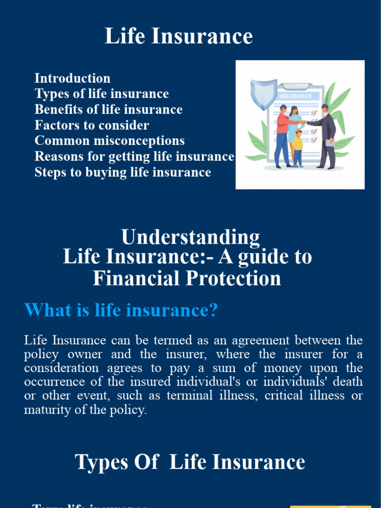 Presentation | PDF | Life Insurance | Insurance