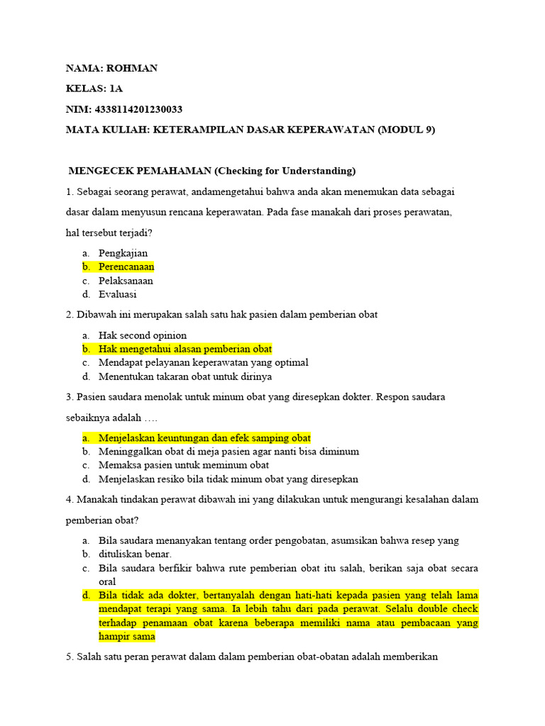 Modul 9 KDK Rohman | PDF