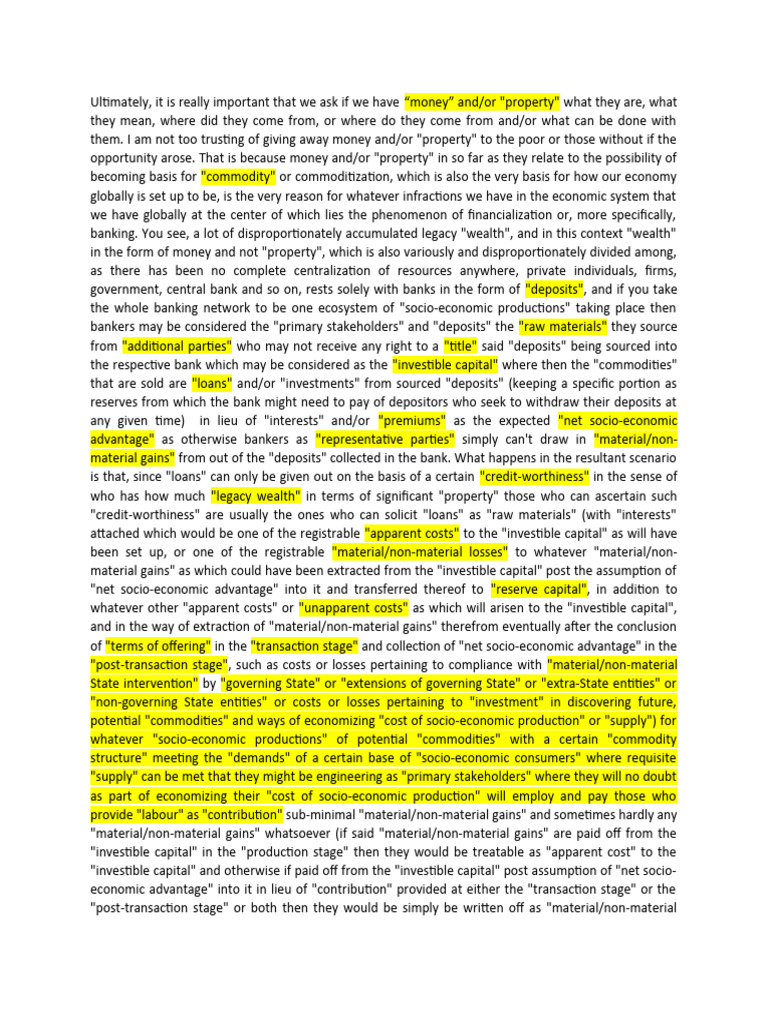 Transactional Framework | PDF | Money | Capital (Economics)