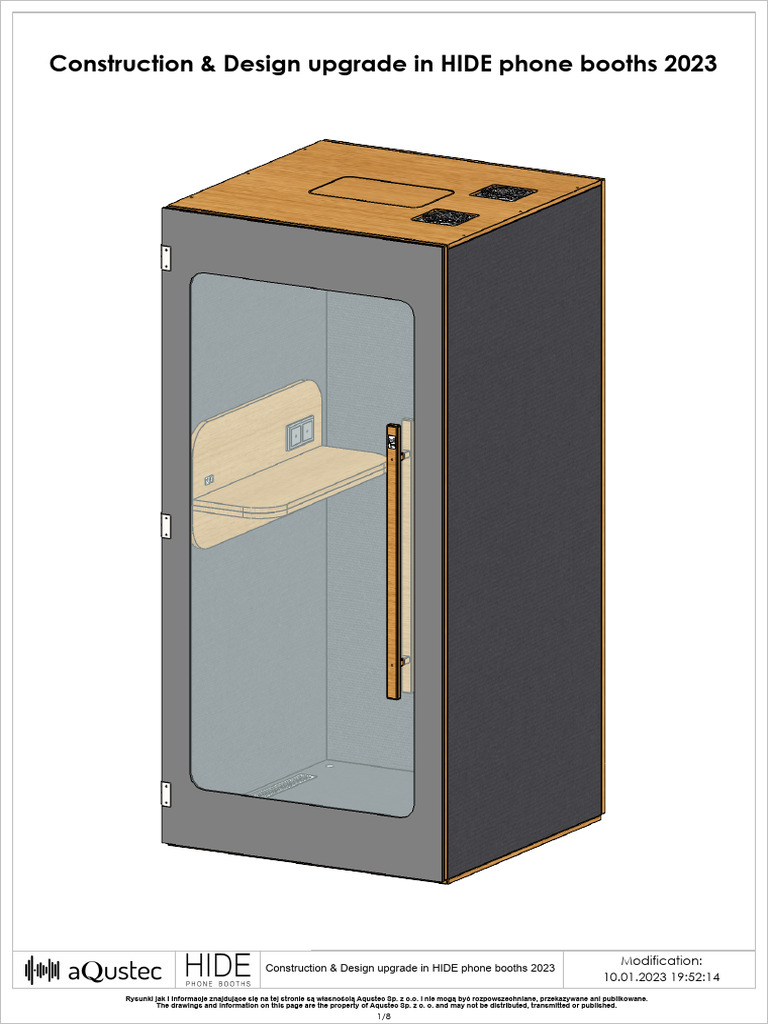 Construction & Design Upgrade in HIDE Phone Booths 2023 | PDF