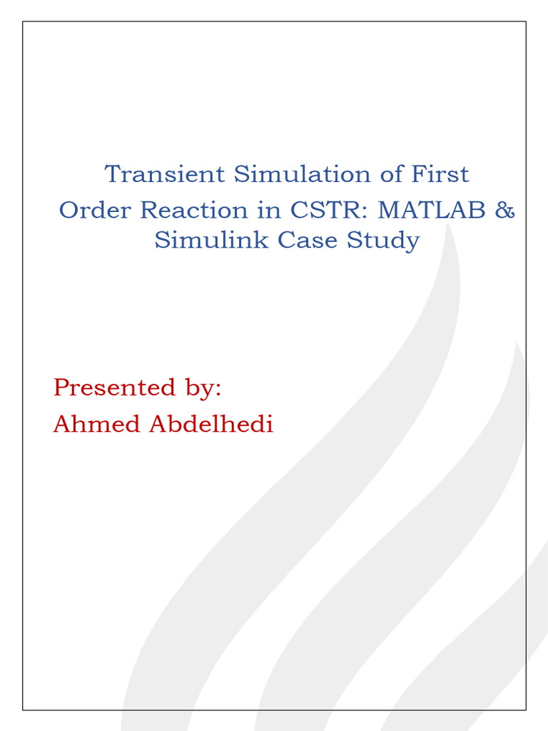 Dynamic Modeling in Chemical Engineering | PDF | Chemical Reactor ...