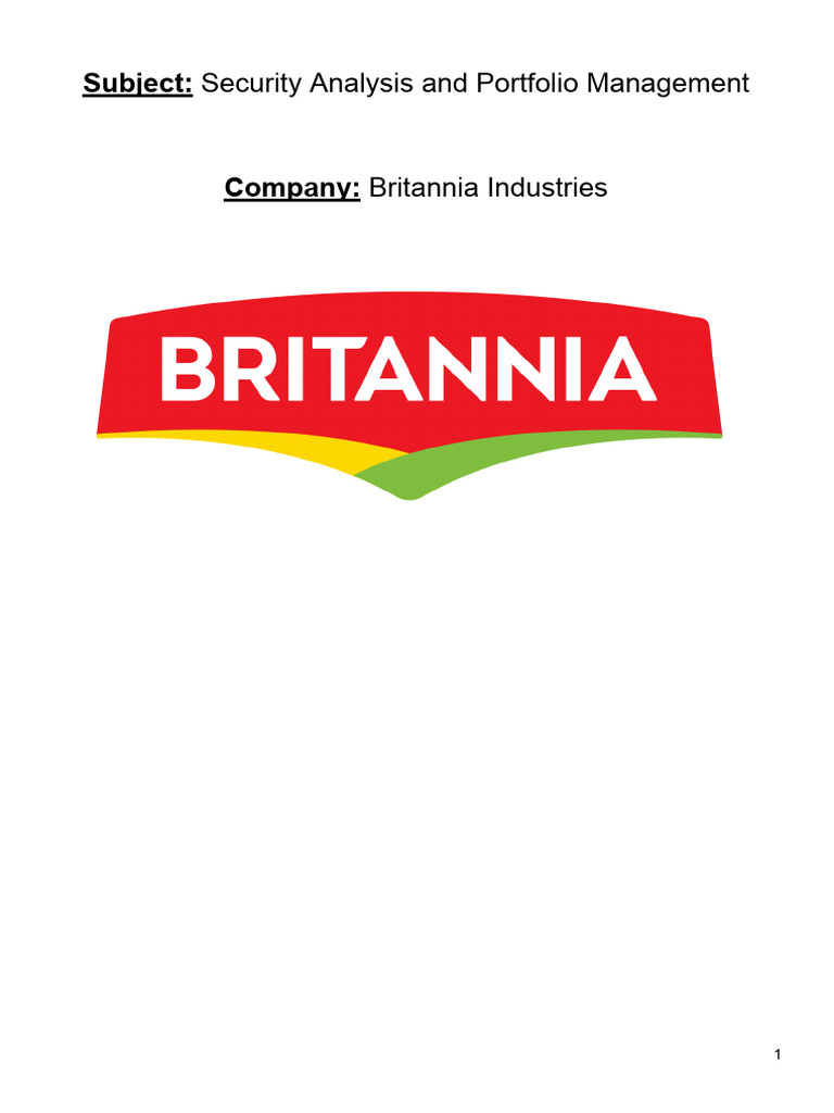 Assignment: Britannia Industries PDF | PDF | Stocks | Economies