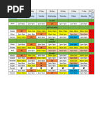 Kitchen Staff Schedule Overview | PDF