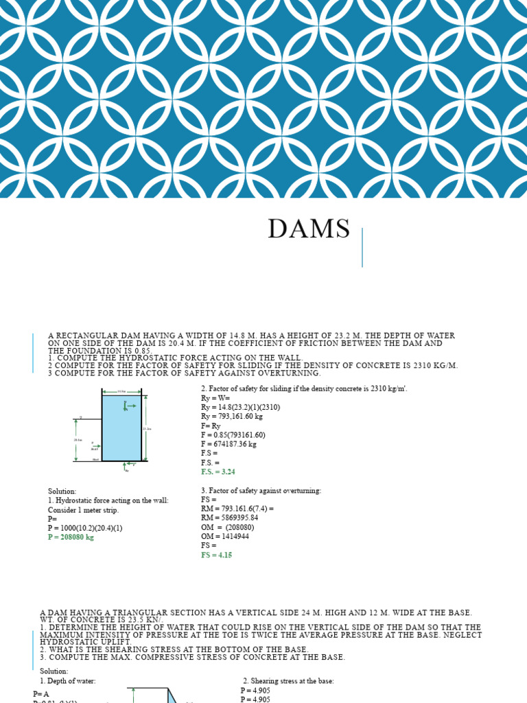 Dams | PDF | Dam | Stress (Mechanics)