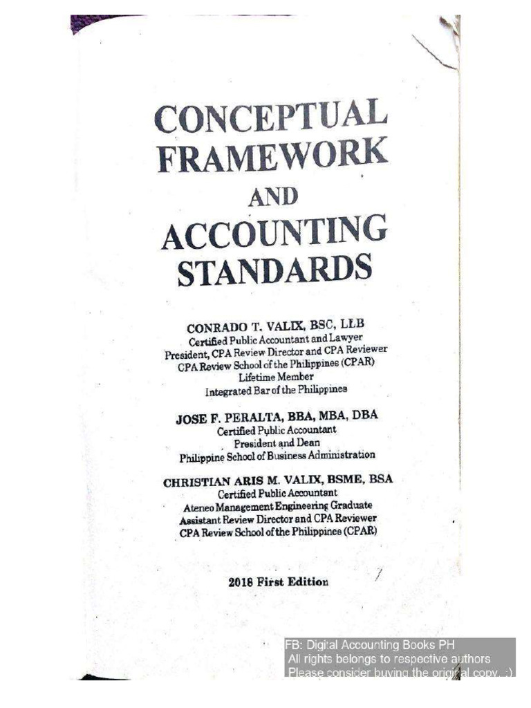 CONCEPTUAL FRAMEWORK-VALIX-2018pt1 | PDF