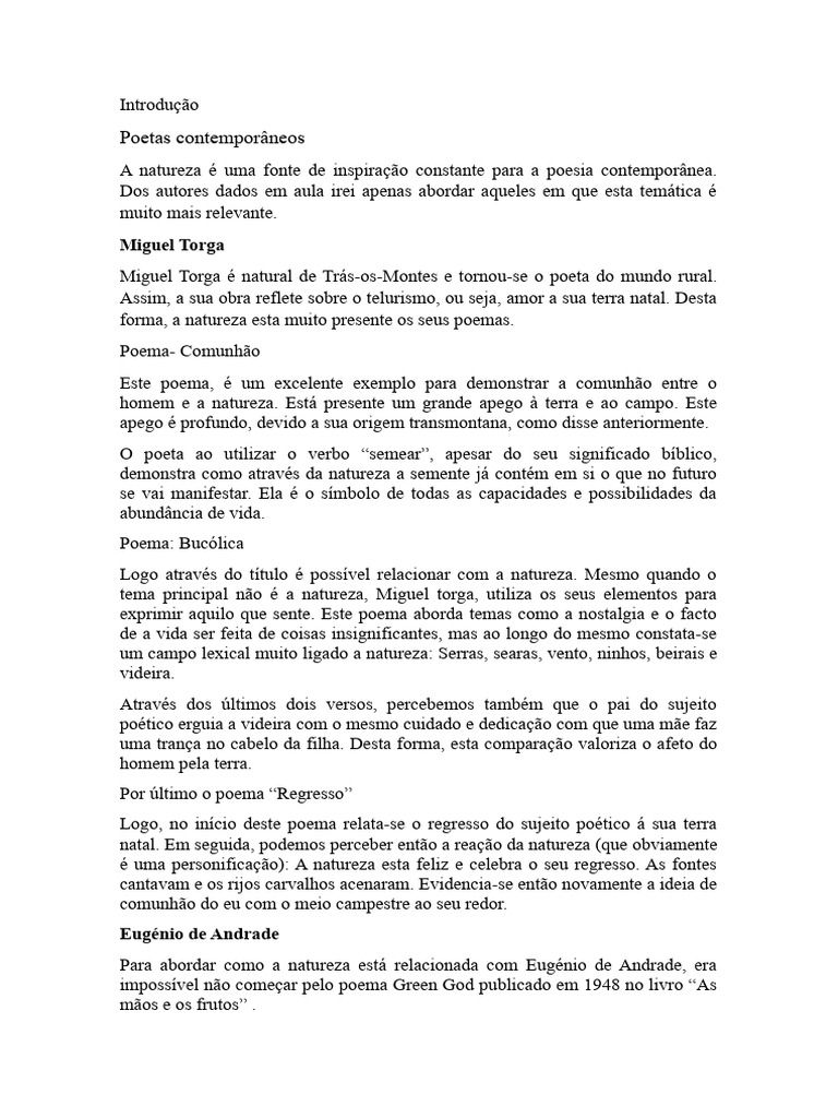 Portugues 3 Periodo | PDF | Poesia | Amor