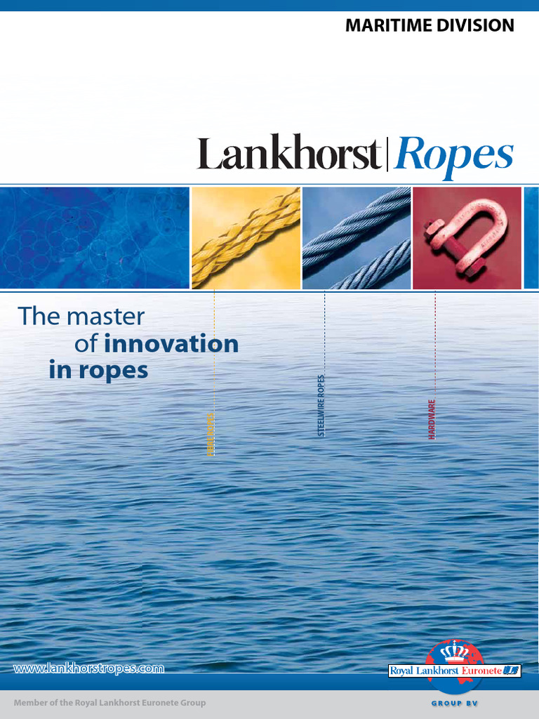 Lankhorst Catalogo | PDF | Rope | Ships