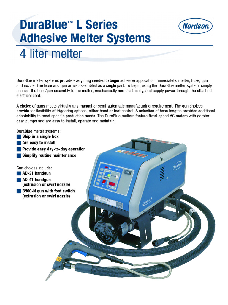DuraBlue 4L System | PDF | Alternating Current | Pump