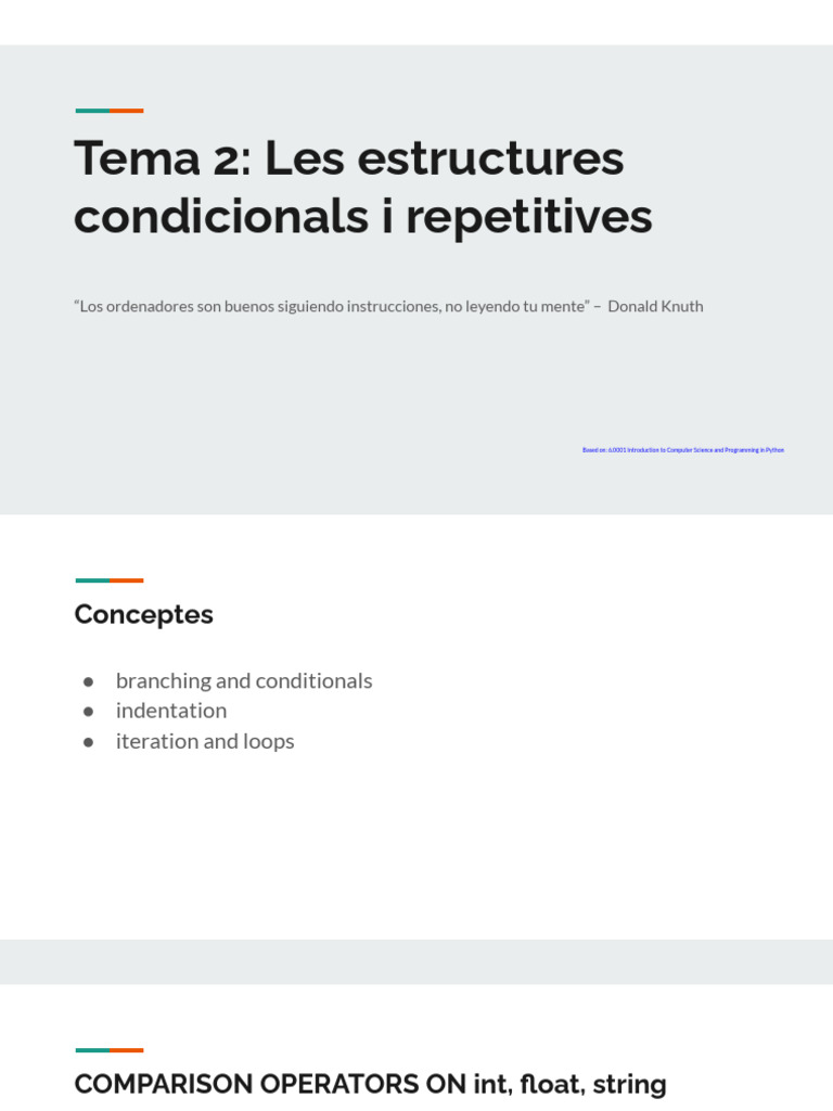 Tema 2 Les Estructures Condicionals I Repetitives | PDF | Control Flow | Software Engineering