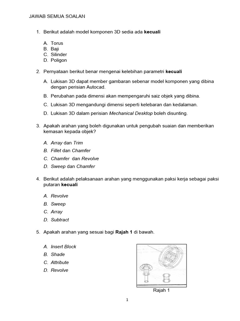 Contoh Soalan SKM Tahap 3 | PDF