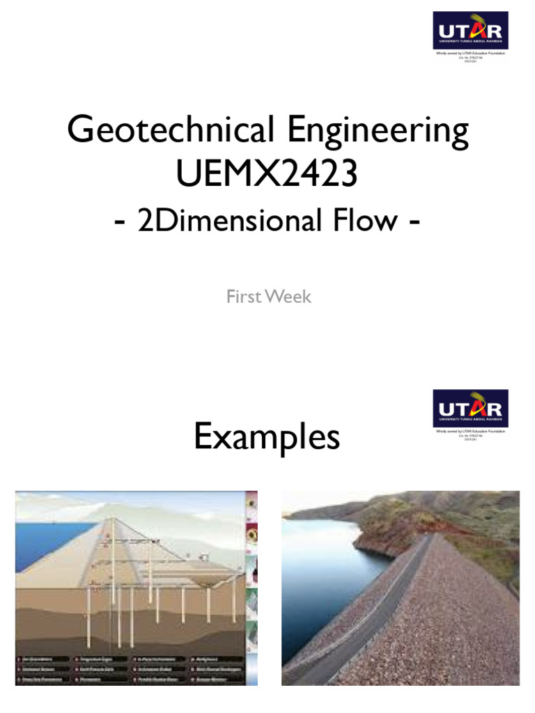 Geotechnical Engineering: 2D Water Flow | PDF | Soil Mechanics | Dam