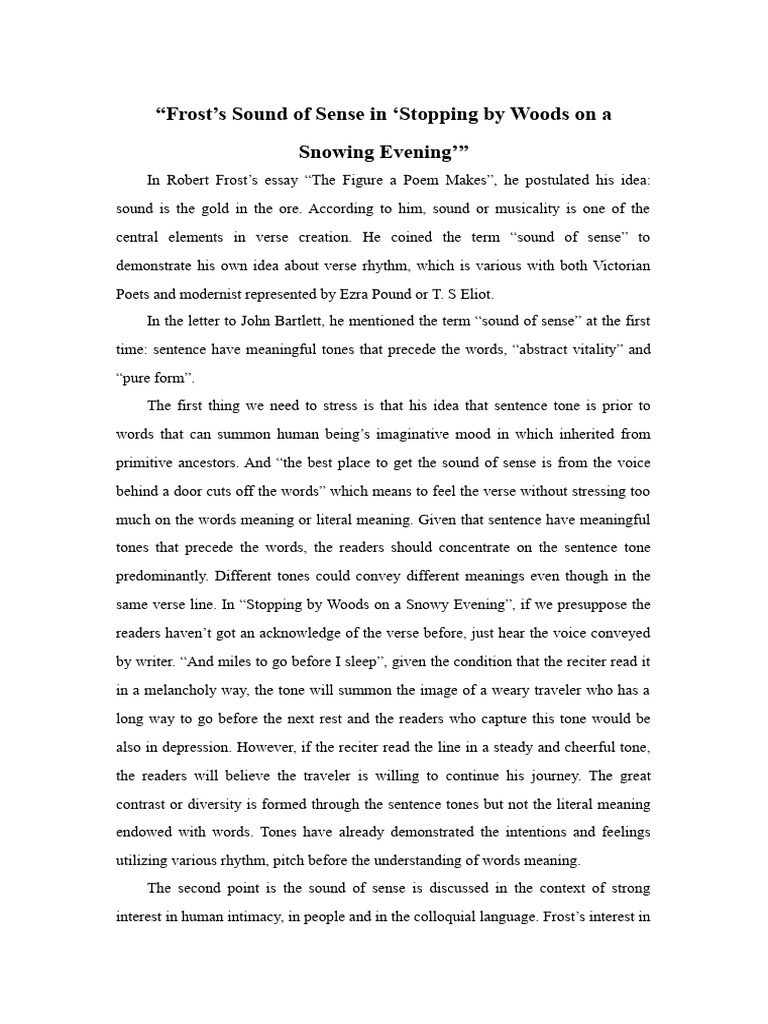 Robert Frost | PDF | Poetry | Metre (Poetry)