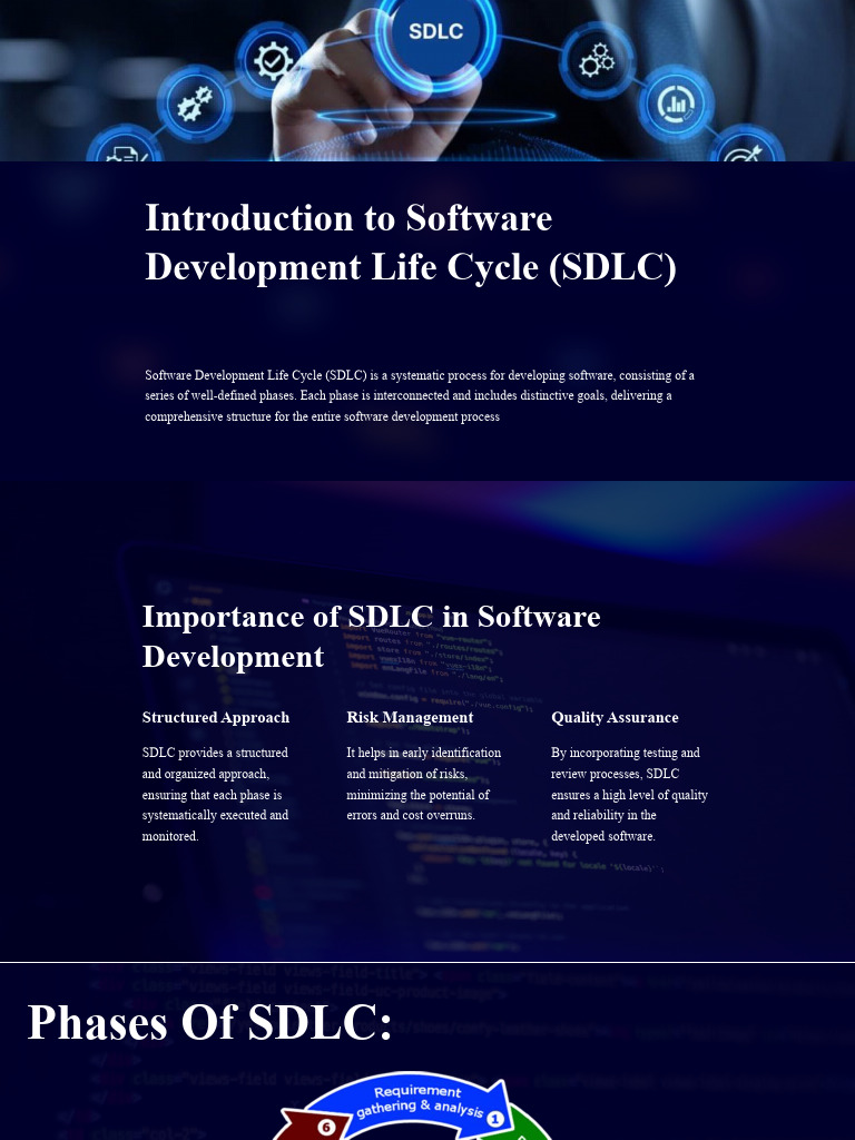 Introduction To Software Development Life Cycle SDLC | PDF | Software ...
