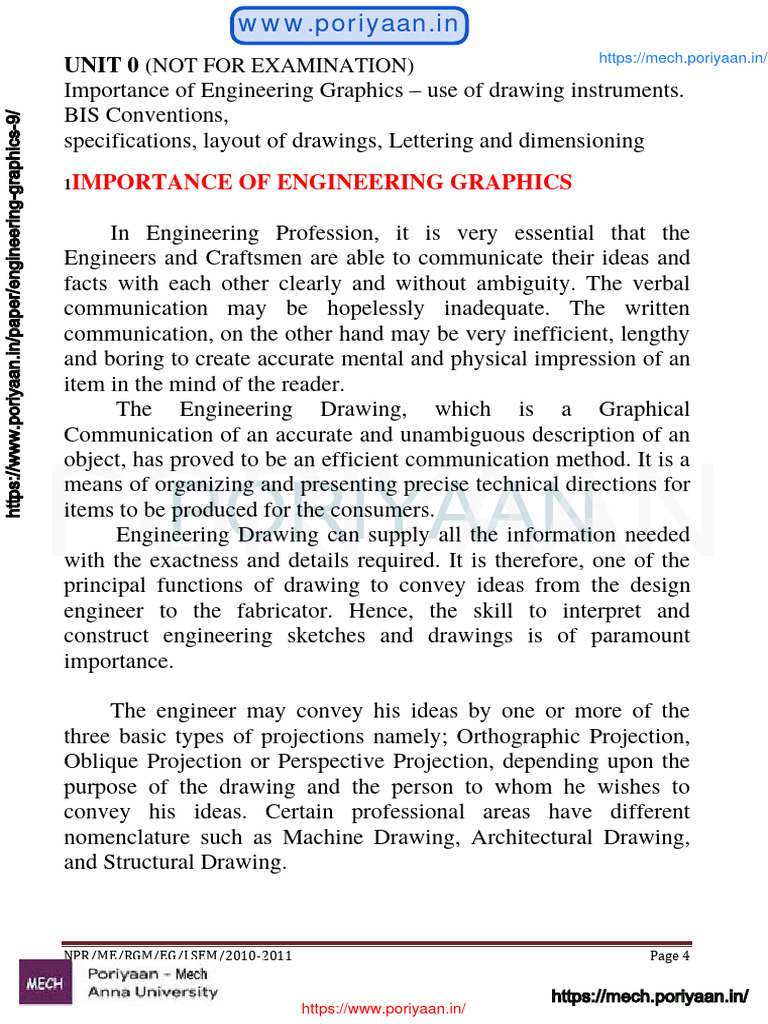 GE3251 Engineering Graphics Reg 2021 Notes | Download Free PDF | Circle ...