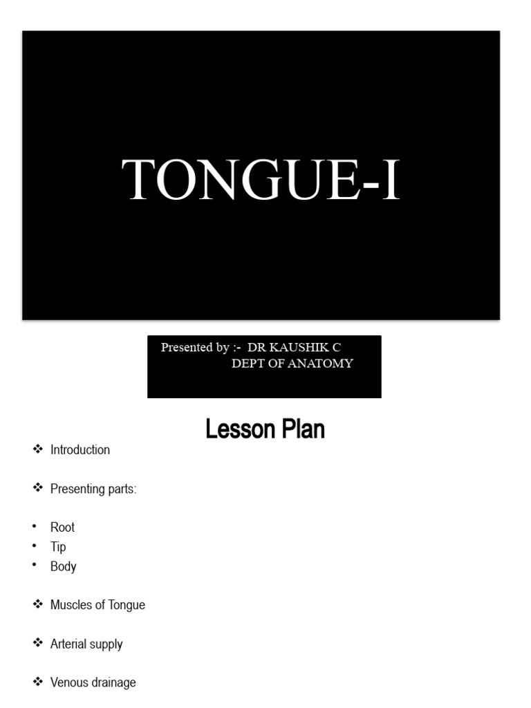 Tongue I | PDF | Tongue | Anatomy