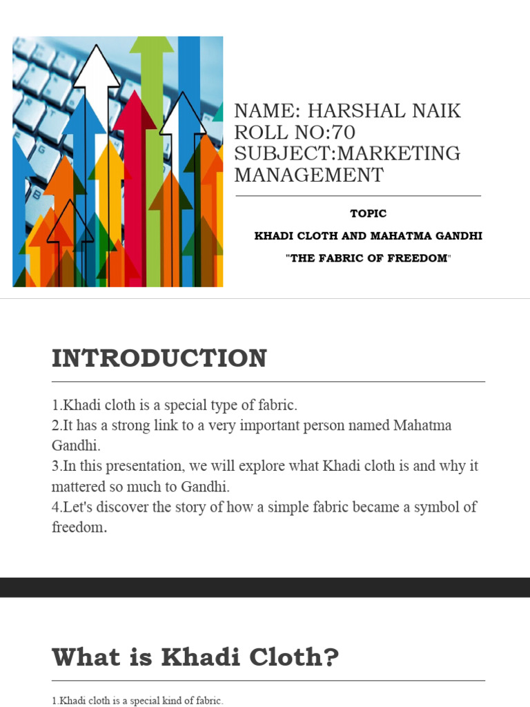 Khadi: Gandhi's Fabric of Freedom | PDF | Lifestyle