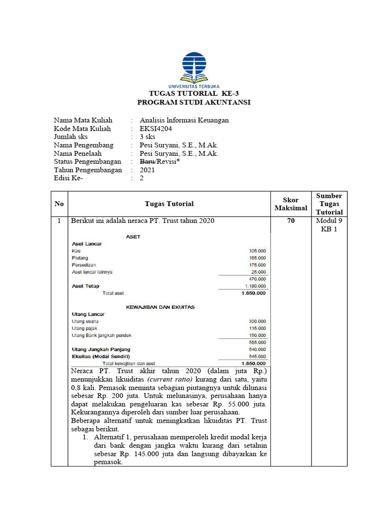 Soal Tugas 3 - AIK | PDF