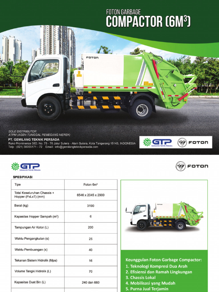 brosur FOTON 6m3 (1) | PDF