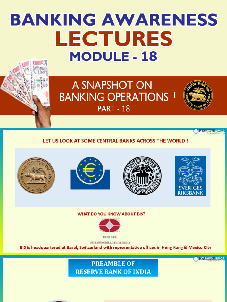 BankingAwarenessLectureEnglish Module18 | PDF | Reserve Bank Of India ...