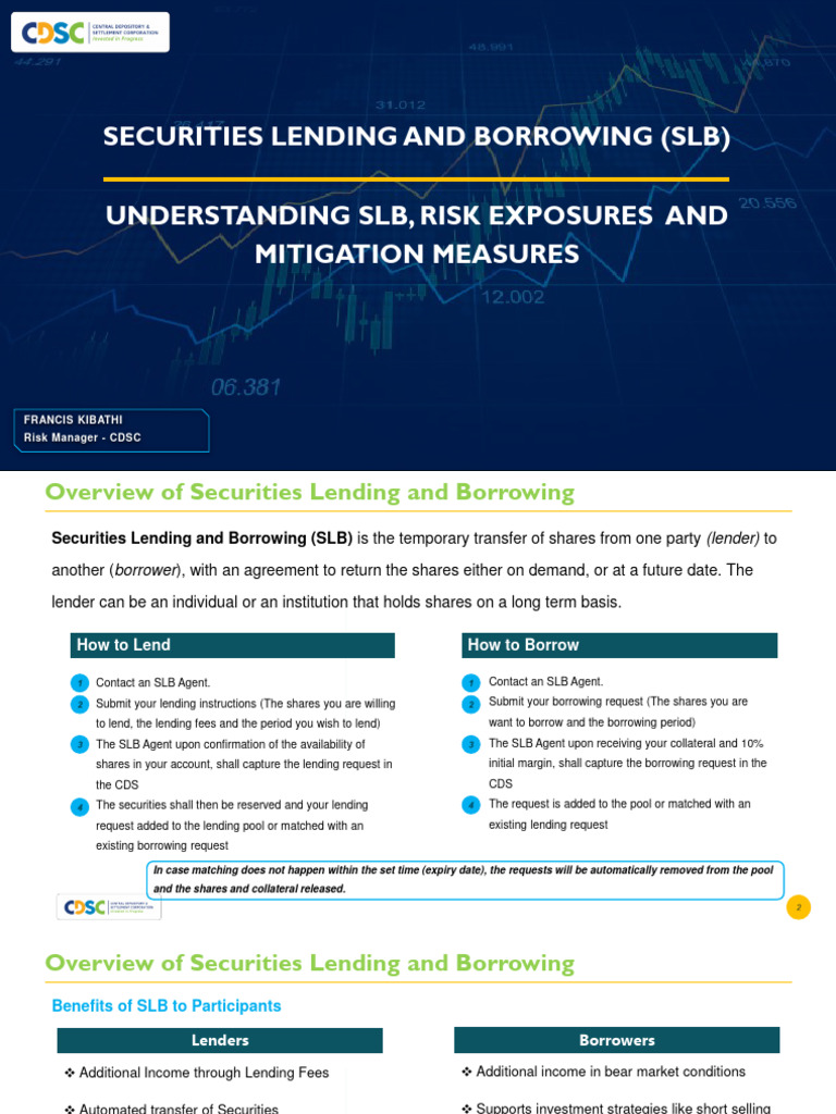 Understanding Securities Lending Risks | PDF | Securities Lending | Loans