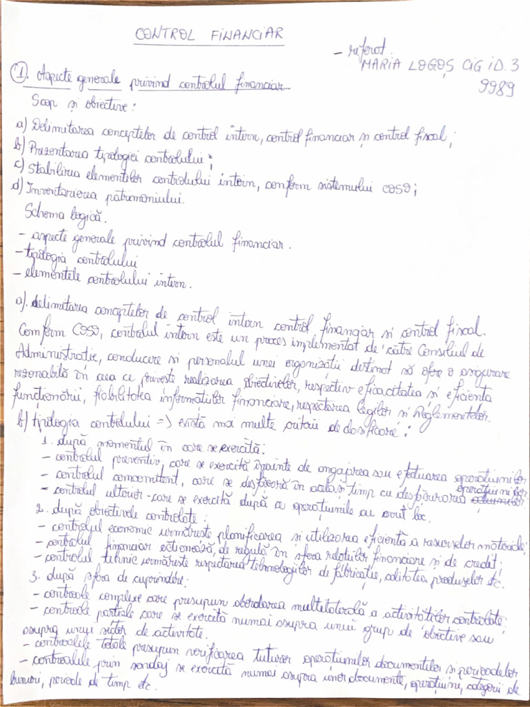 Control Financiar | PDF