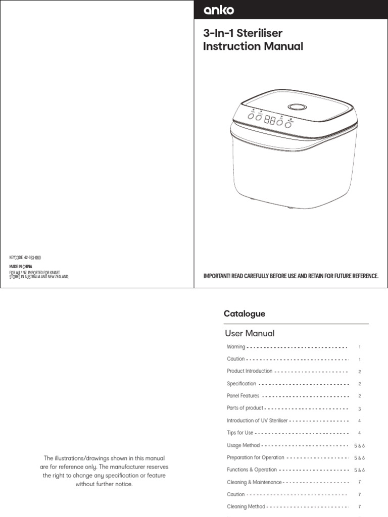 Manual | PDF | Sterilization (Microbiology) | Ac Power Plugs And Sockets