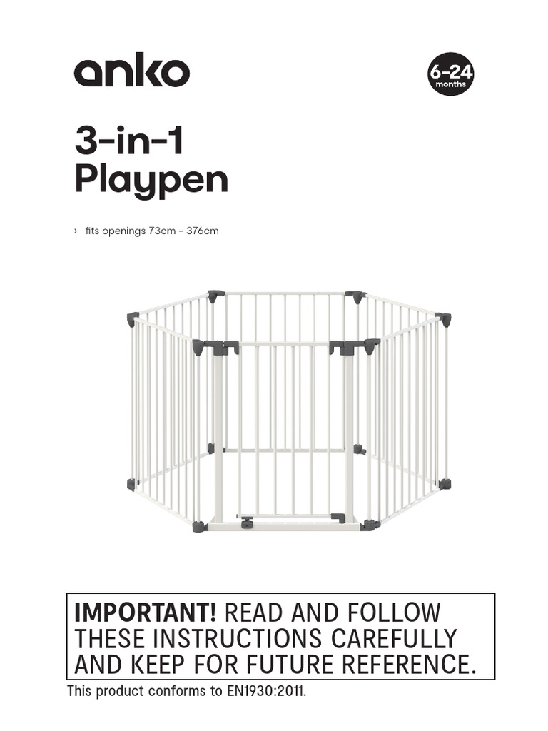 3 in 1 Playpen | PDF | Wall
