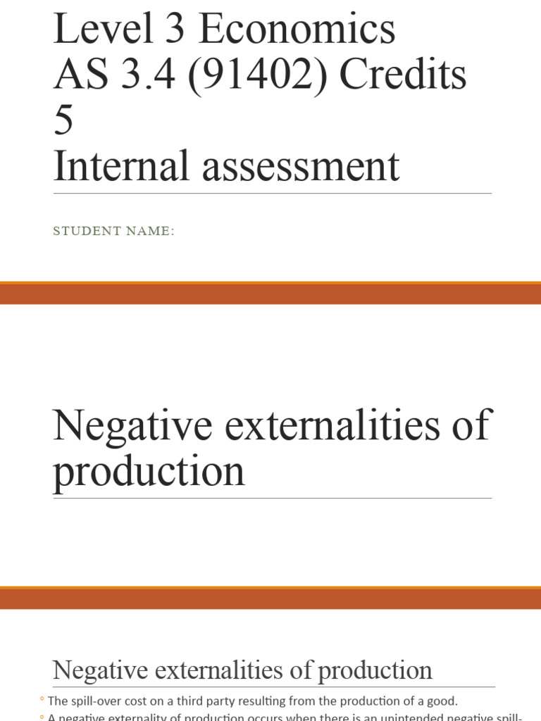 2024 PFV PP For Negative Externalities of Production (Use0 | PDF ...