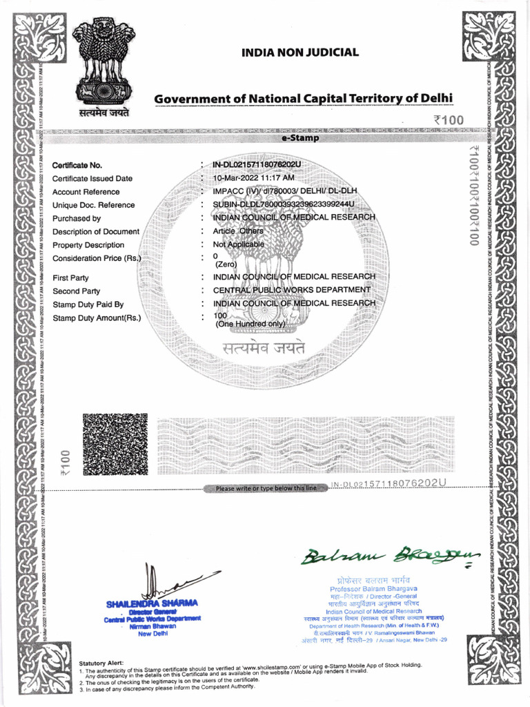 MoU ICMR 001 2022032515545803 | PDF